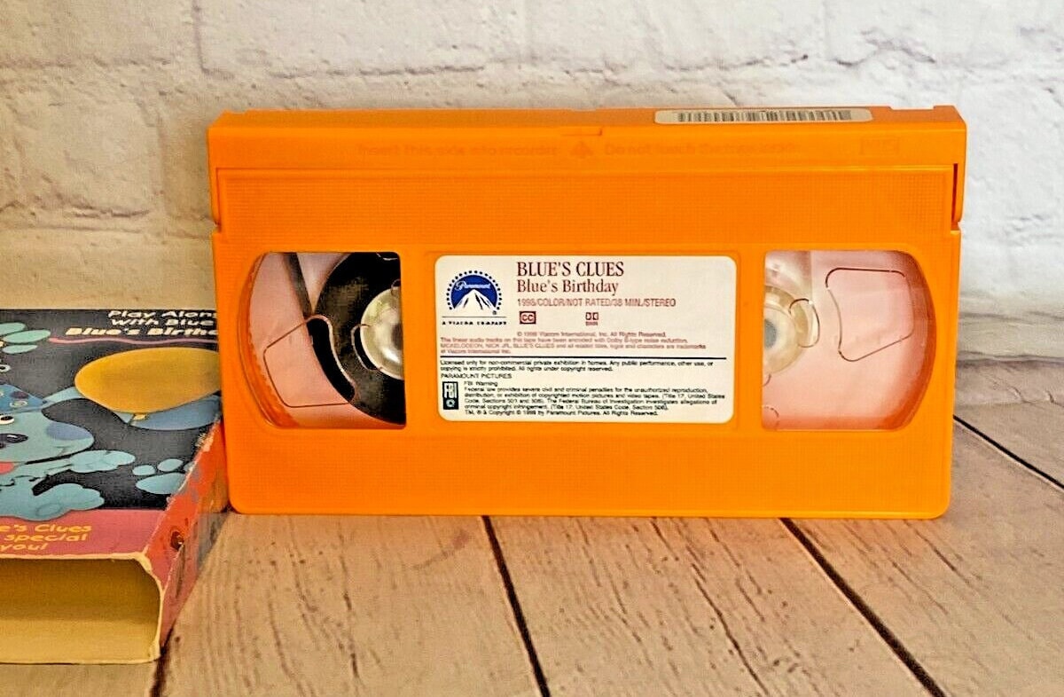 Blue's Clues blue's Birthday VHS by Paramount 1998 NR and Runtime ...