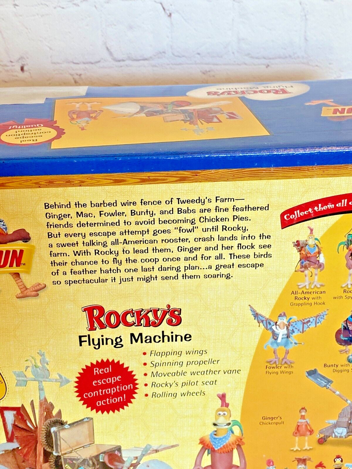 Brand New Chicken Run rocky's Flying Machine & Figure by Playmates 2000 ...
