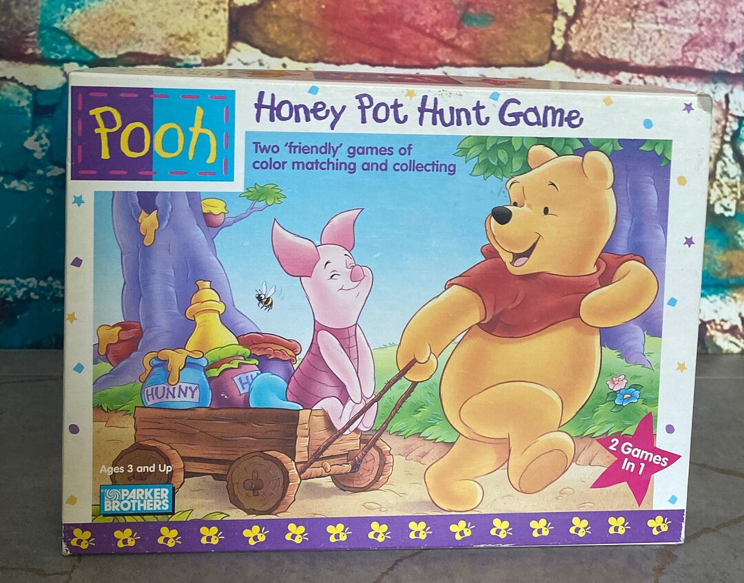 Winnie the Pooh honey Pot Hunt Game by Parker Brothers 1996 Ages 3 and ...