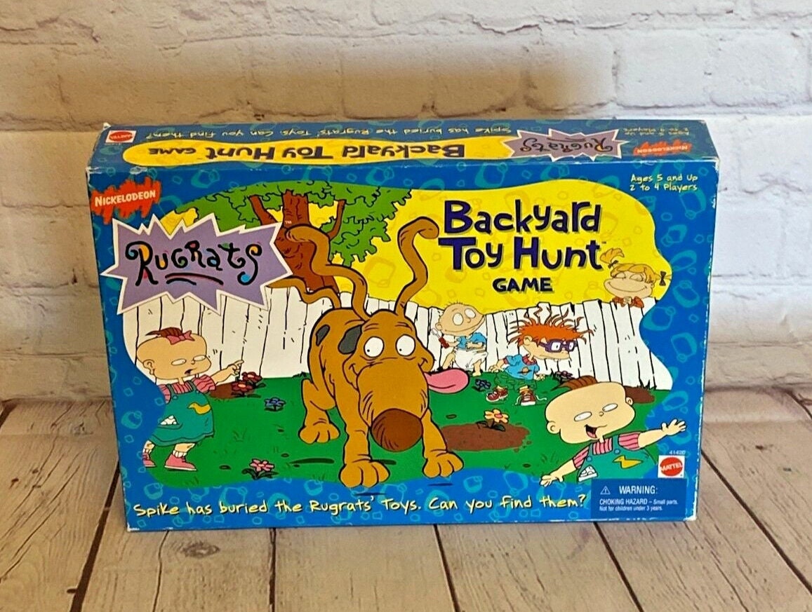 Nickelodeon's Rugrats backyard Toy Hunt Game by Mattel 1997 for Ages 5 ...