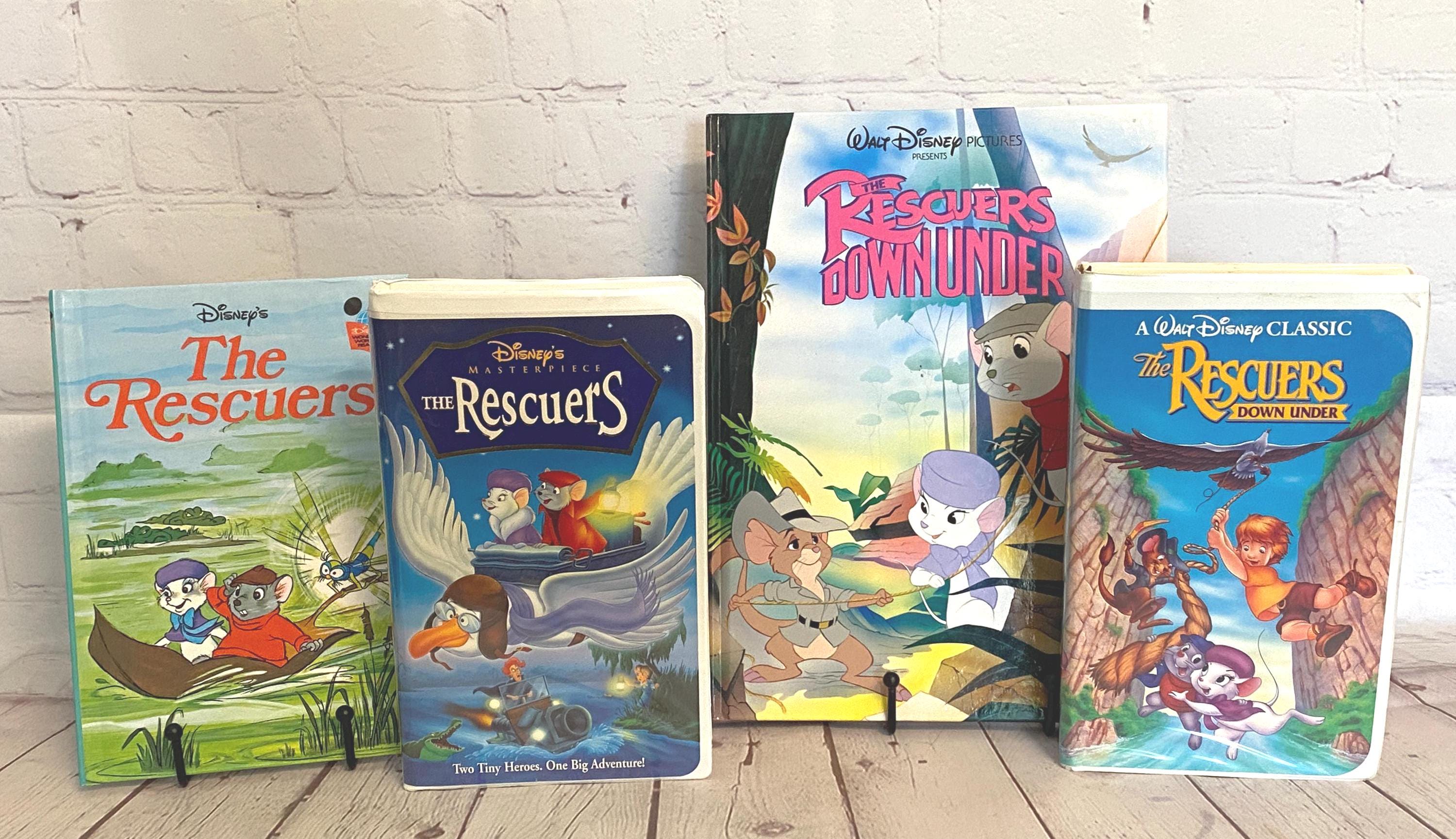 Disney's the Rescuers VHS and Book Bundle | Includes Two (2) VHS Tapes ...