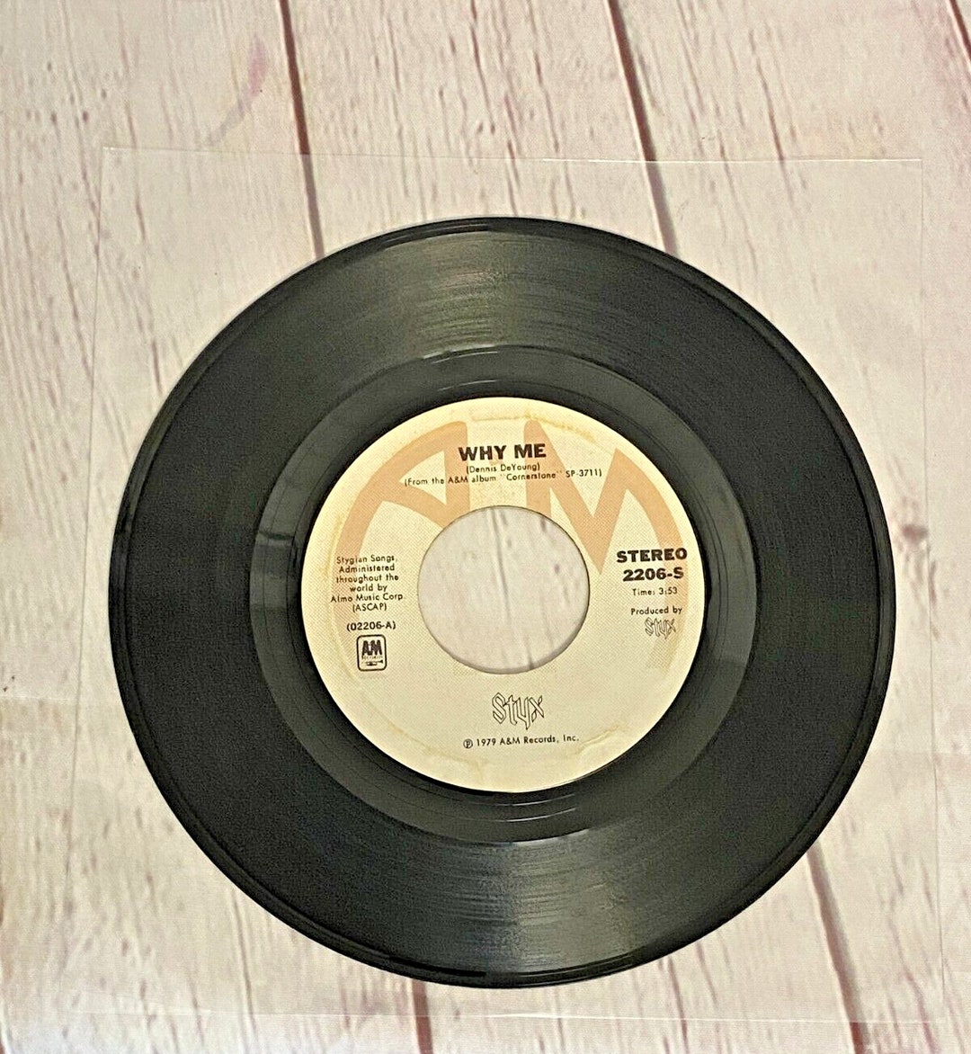 Why Me / Lights by Styx 45 RPM Vinyl Record by A&M Records 1979 2206-S ...