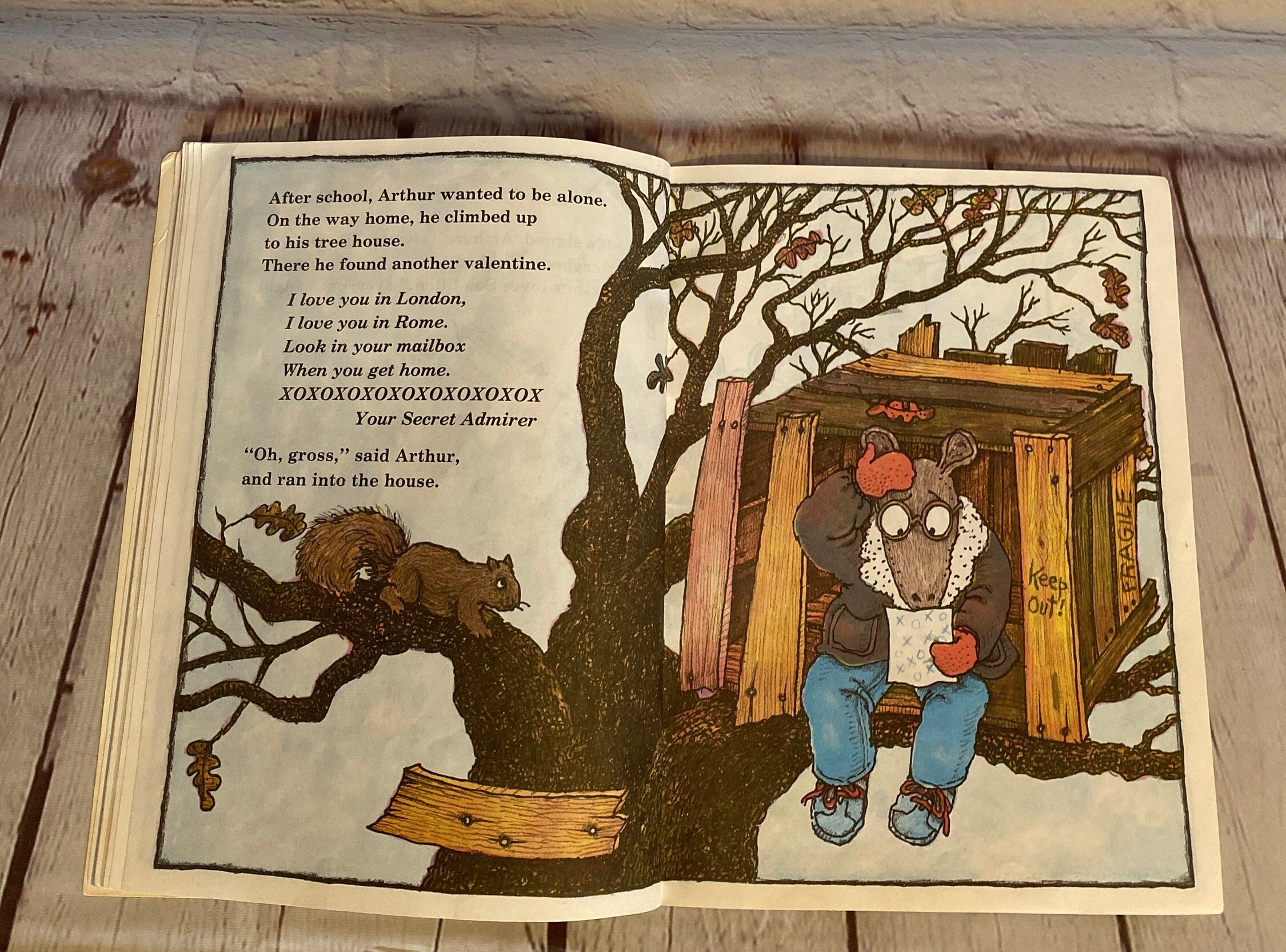 Arthur's Valentine by Marc Brown an Arthur Adventure by - Etsy