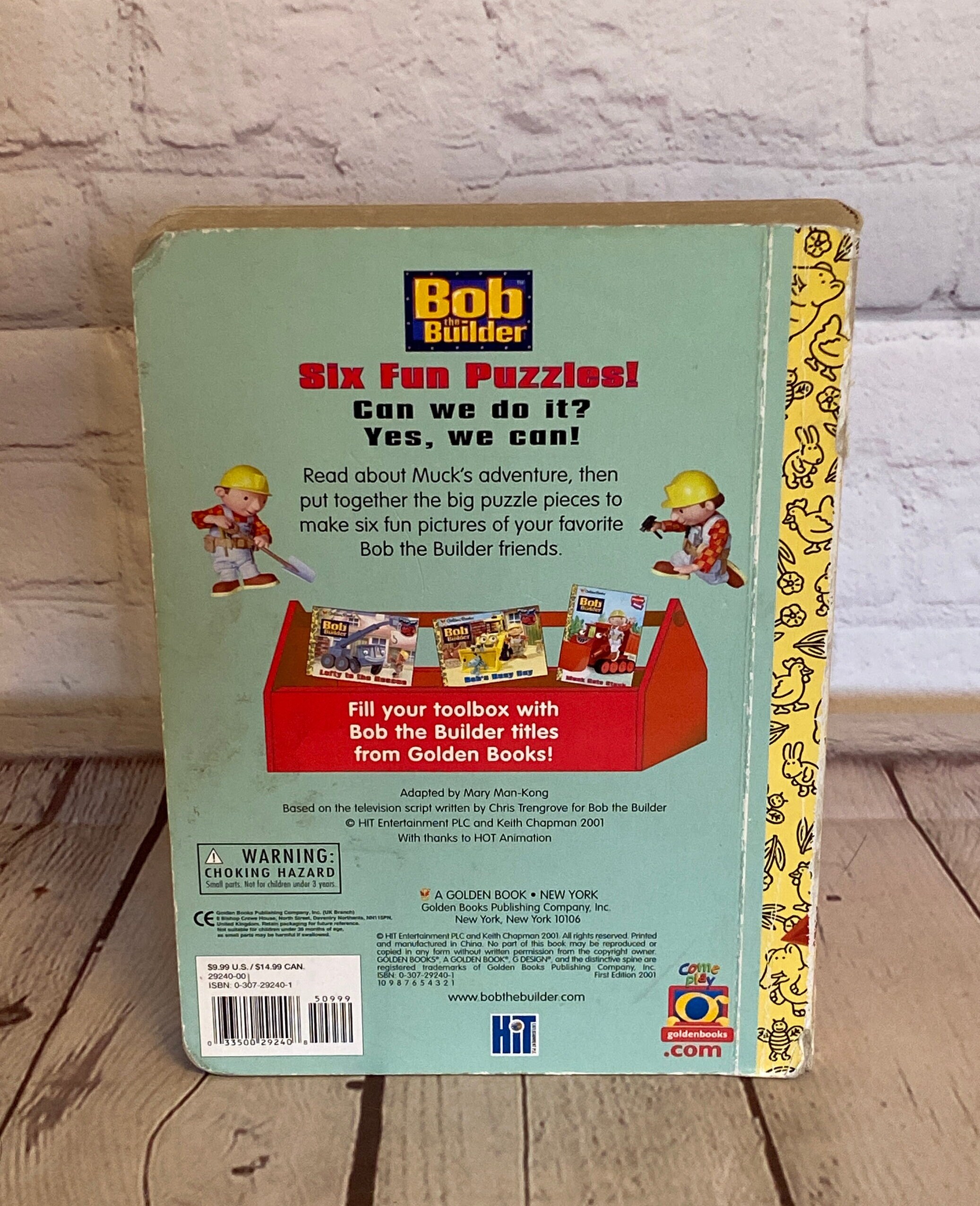 Bob the Builder muck Gets Stuck Hardcover Puzzle Book by Golden Books ...