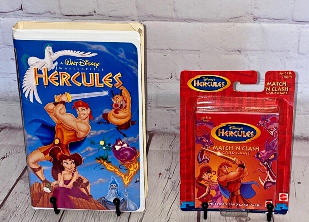 Disney's Hercules Bundle | Includes VHS and Sealed Card Game | See ...
