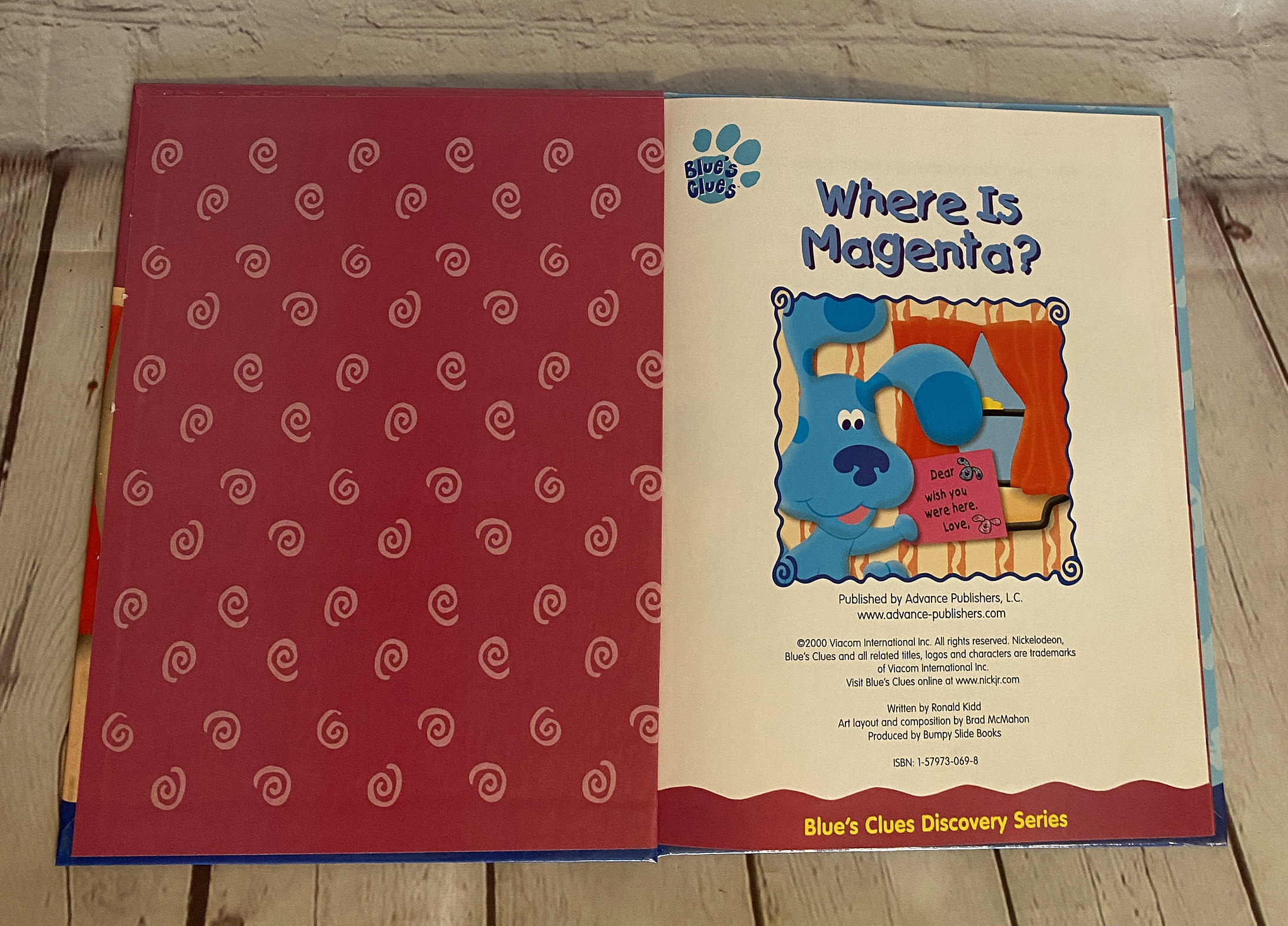 Blue's Clues Discovery Series where is Magenta by Ronald Kidd Viacom ...