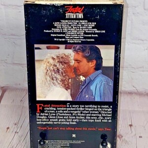 Fatal Attraction VHS by Paramount 1988 Rated R Runtime: 120 Minutes See ...