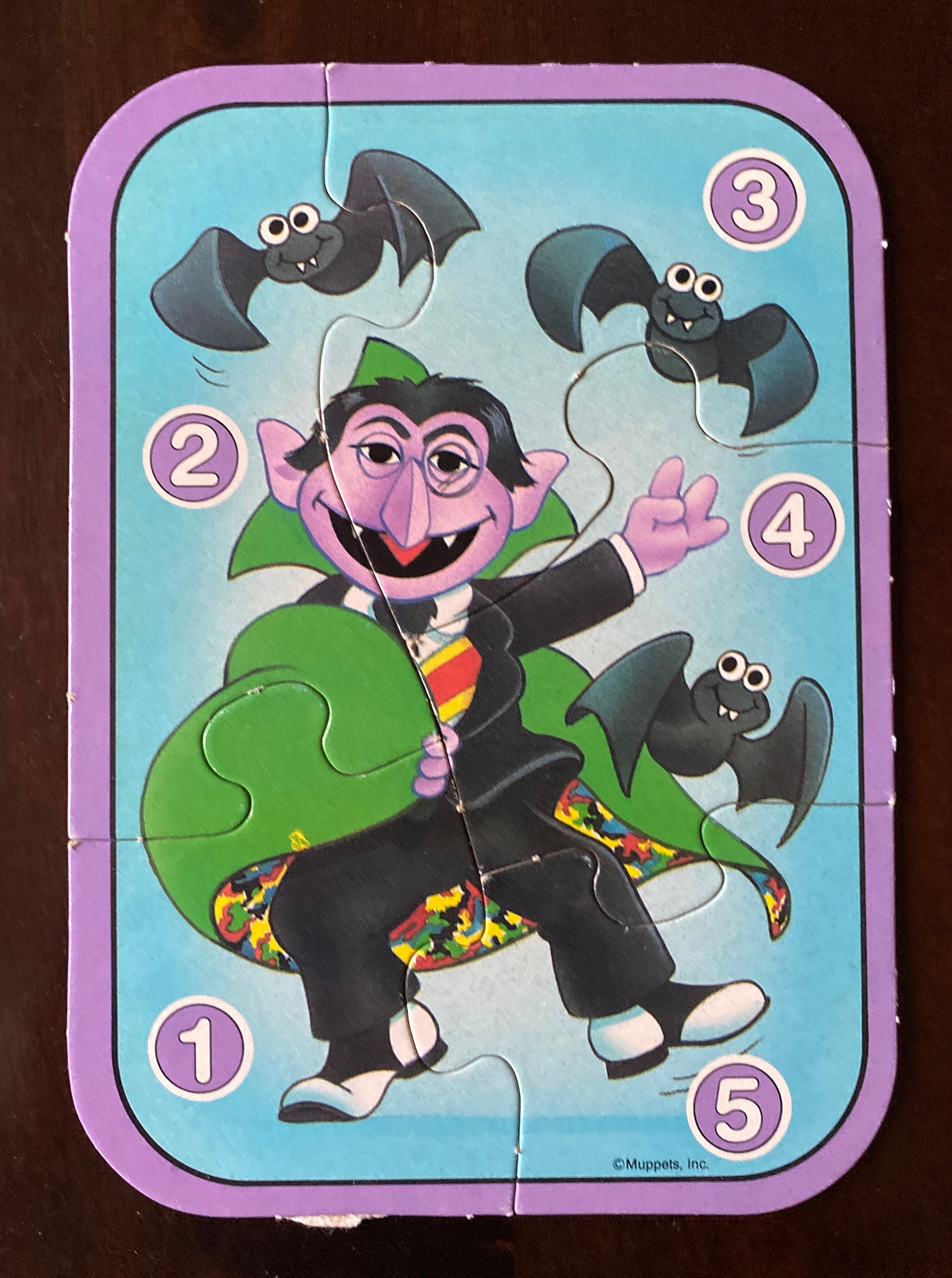 Sesame Street Number Puzzles Game by Milton Bradley 1989 for - Etsy