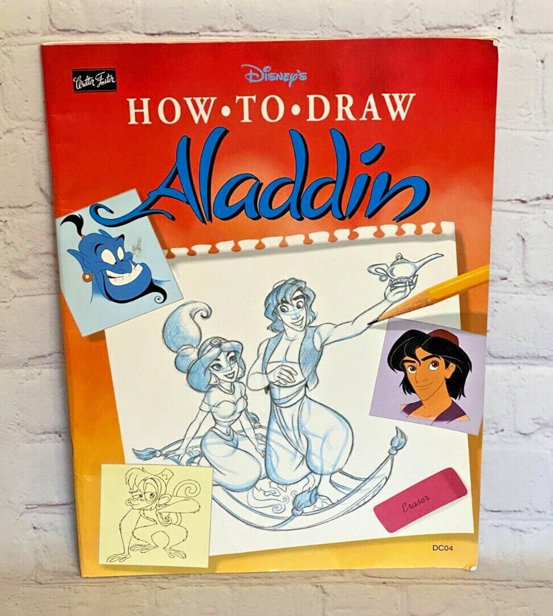 Disney's "how to Draw Aladdin" Softcover Book by Walter Foster 1993 ...