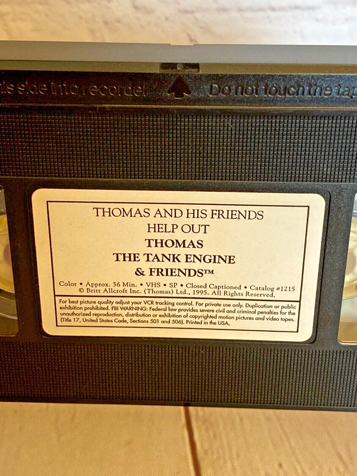 Thomas the Tank Engine and Friends thomas & His Friends Help Out VHS by Britt Allcroft 1993 NR ...