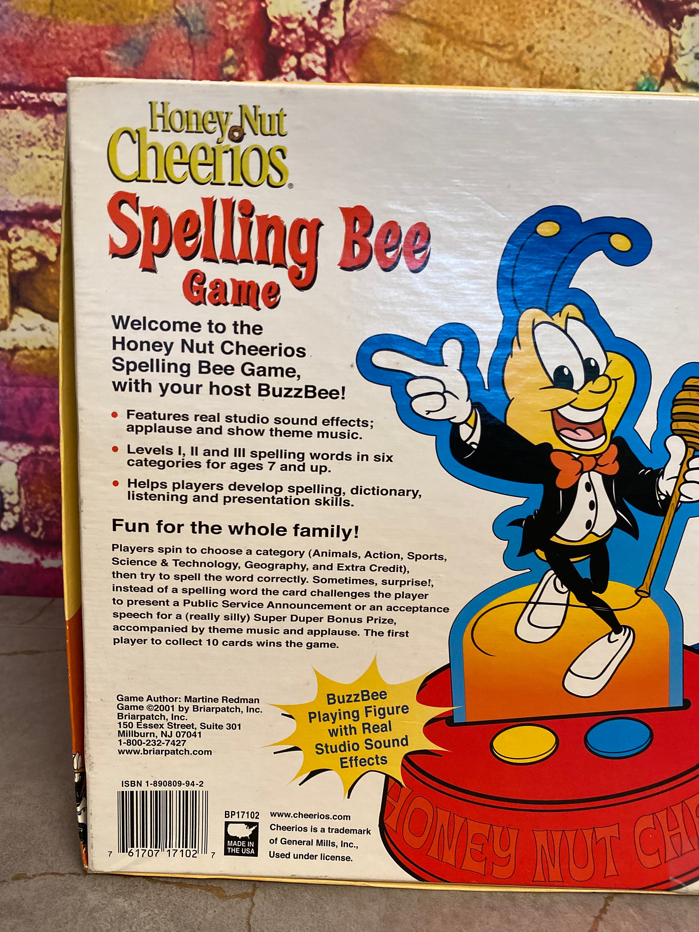 Honey Nut Cheerios Spelling Bee Board Game by Briarpatch 2001 - Etsy