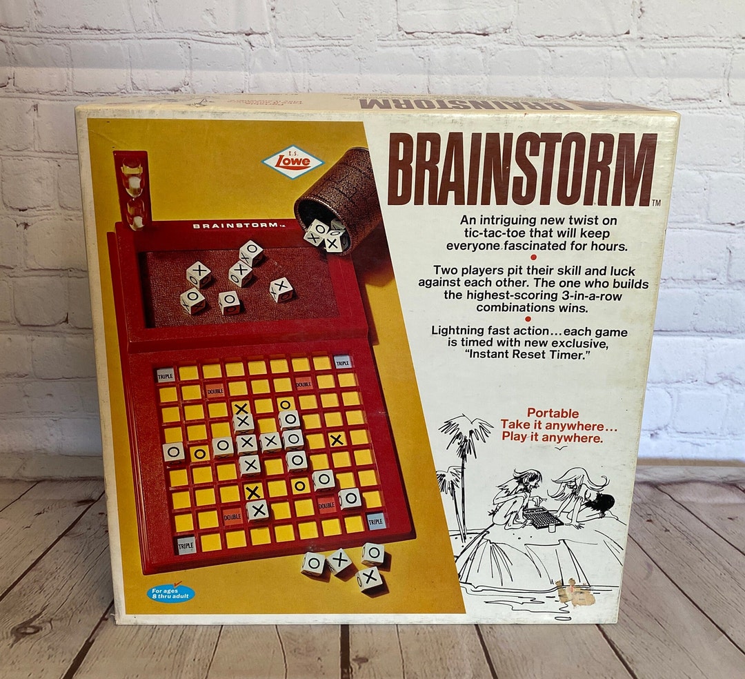 Vintage Brainstorm Game | Lowe Company, 1972 Tic-tac-toe Twist - Etsy