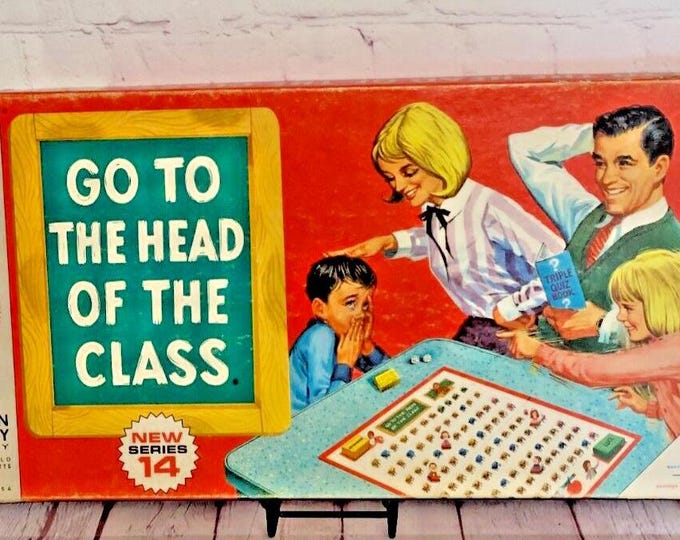 Go to the Head of the Class Board Game by Milton Bradley 1967 for 2 to ...