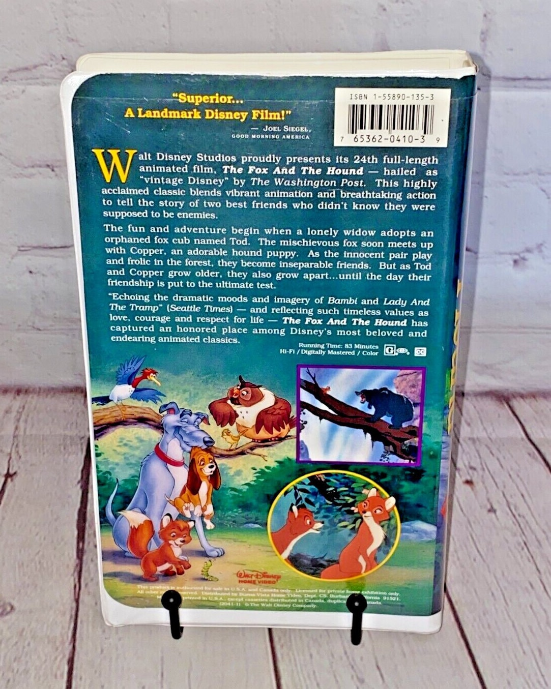 A Walt Disney Classic the Fox and the Hound VHS Rated G Running Time ...