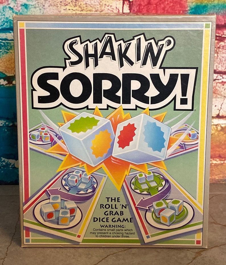 Shakin' Sorry the Roll 'N' Grab Dice Game by Parker Brothers 1992 Ages ...