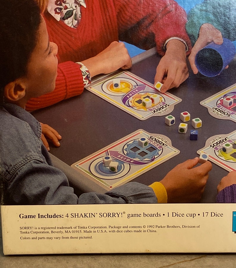 Shakin' Sorry the Roll 'N' Grab Dice Game by Parker Brothers 1992 Ages ...