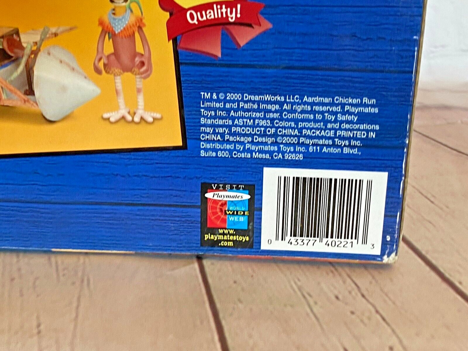 Brand New Chicken Run rocky's Flying Machine & Figure by Playmates 2000 ...