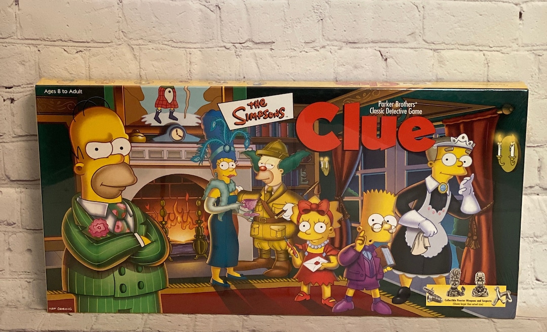 Brand New "the Simpsons Clue" by Parker Brothers 2000 | Classic ...