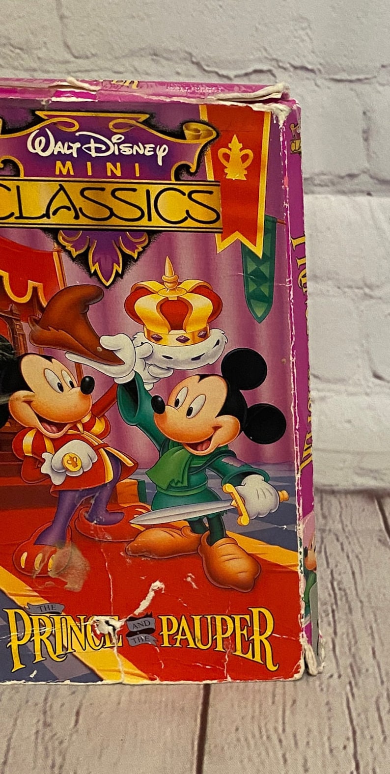 Walt Disney Mini Classics the Prince and the Pauper VHS Rated G Run ...