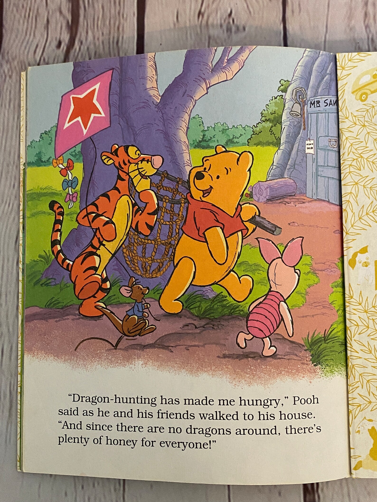 Pooh and the Dragon | 1997 Little Golden Book, Hardcover - Etsy