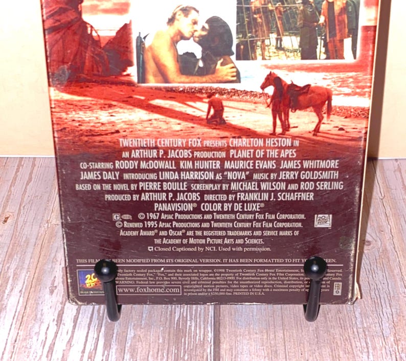 Planet of the Apes VHS 30th Anniversary Edition Twentieth Century Fox ...