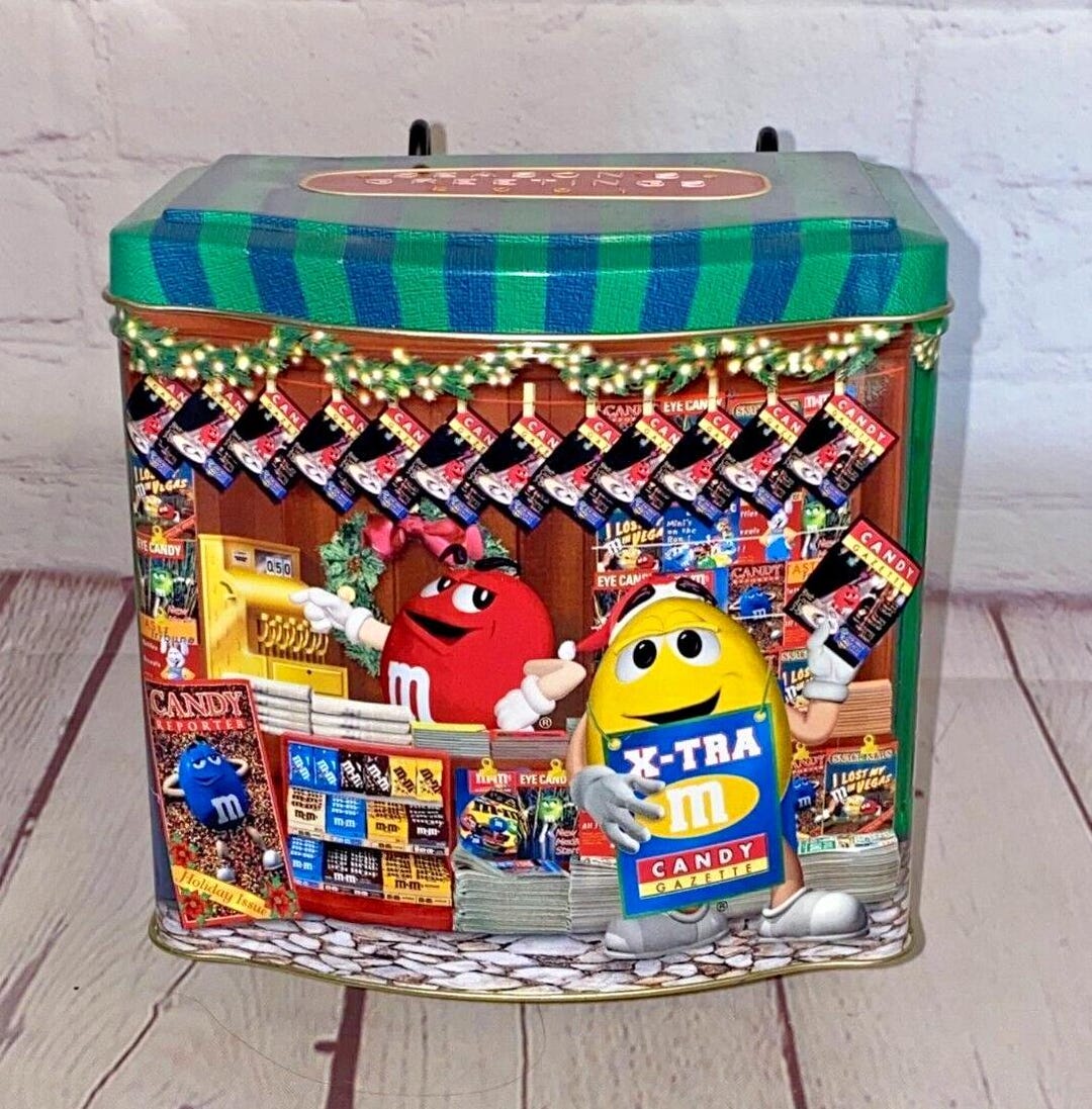M&m's Season's Greetings 2001 Metal Tin Canister | M and M's Brand ...