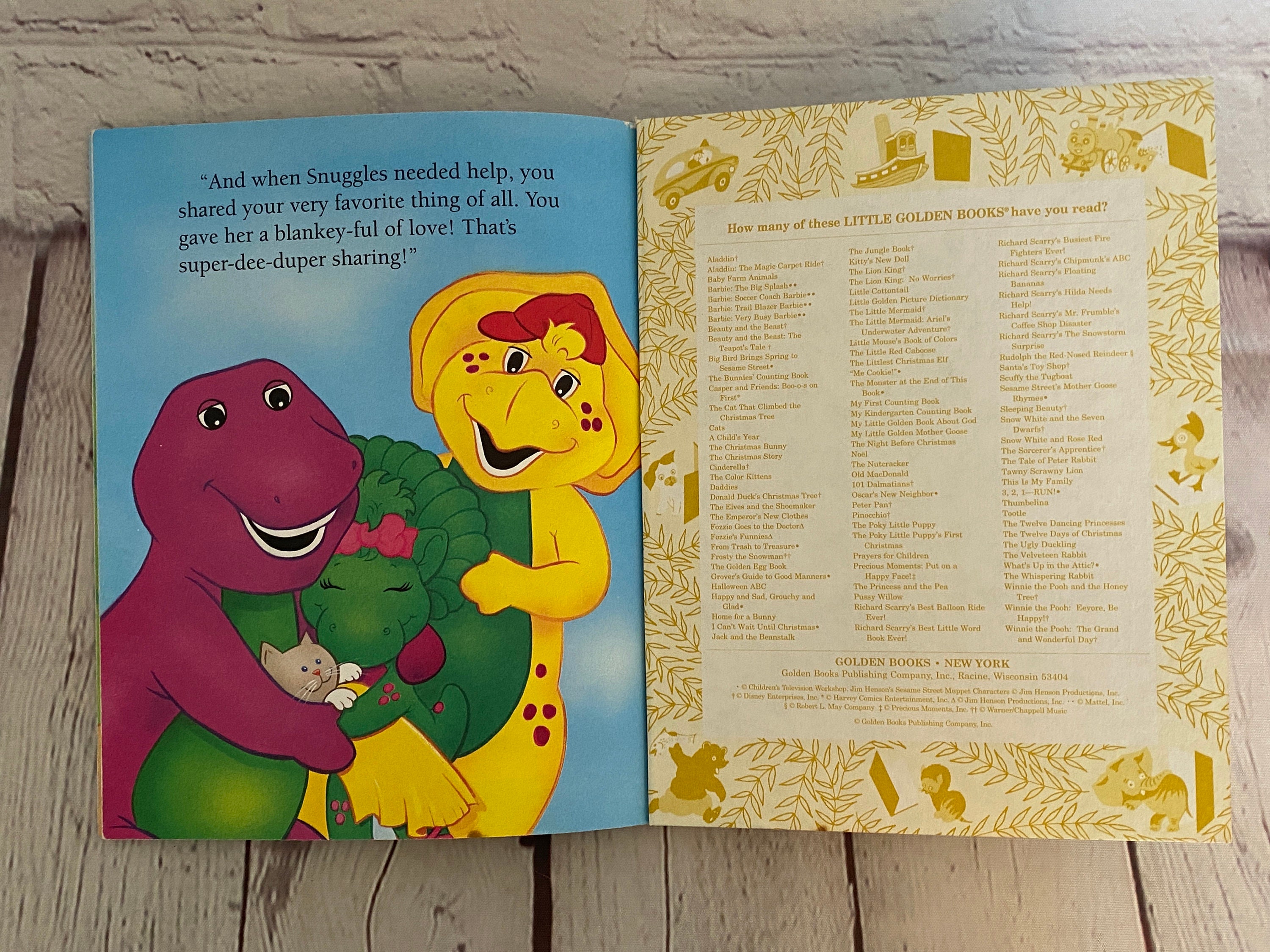 Barney Sharing is Caring by Mark S. Bernthal and Illustrated by June ...