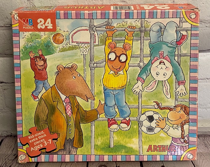 Vintage Arthur 24-piece Jigsaw Puzzle by Milton Bradley 1996 Kid-sized ...