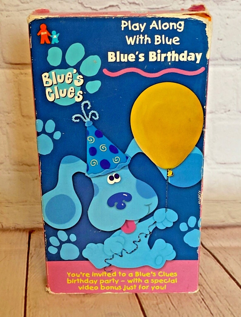 Blue's Clues blue's Birthday VHS by Paramount 1998 NR and Runtime ...
