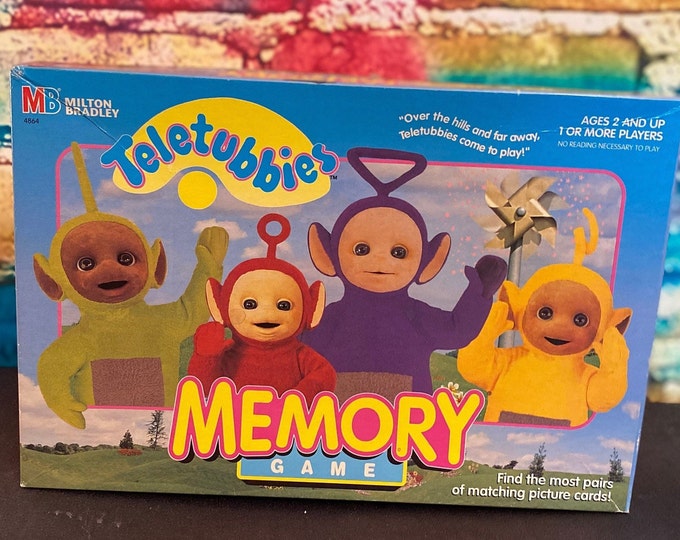 Teletubbies Memory Game by Milton Bradley (1998) Edition - Over the ...
