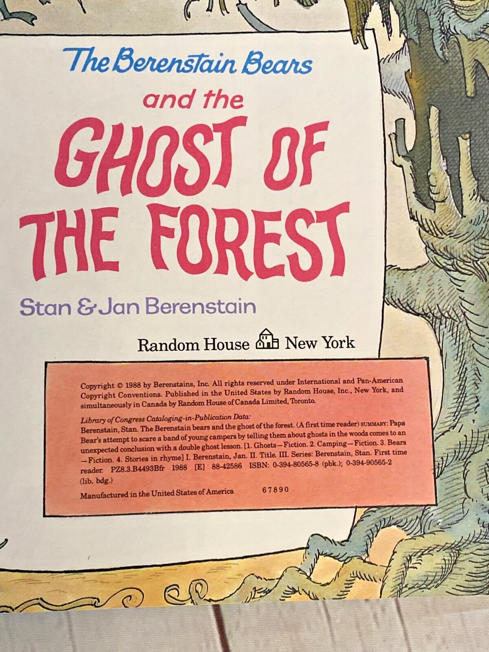 The Berenstain Bears and the Ghost of the Forest Softcover Children's ...