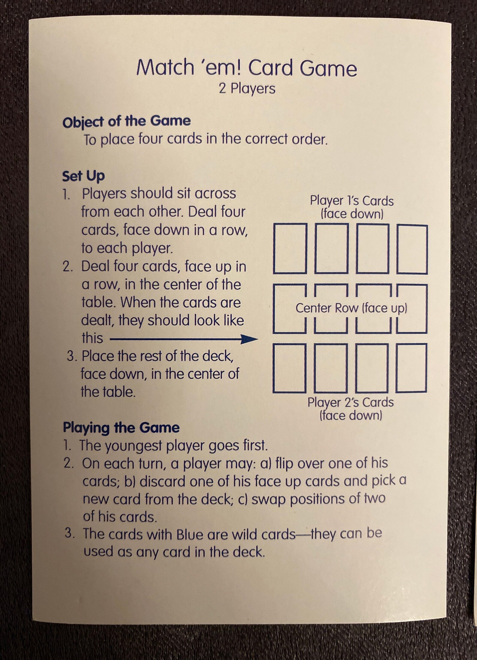 Blue's Clues Card Game by University Games 1998 With 3 - Etsy