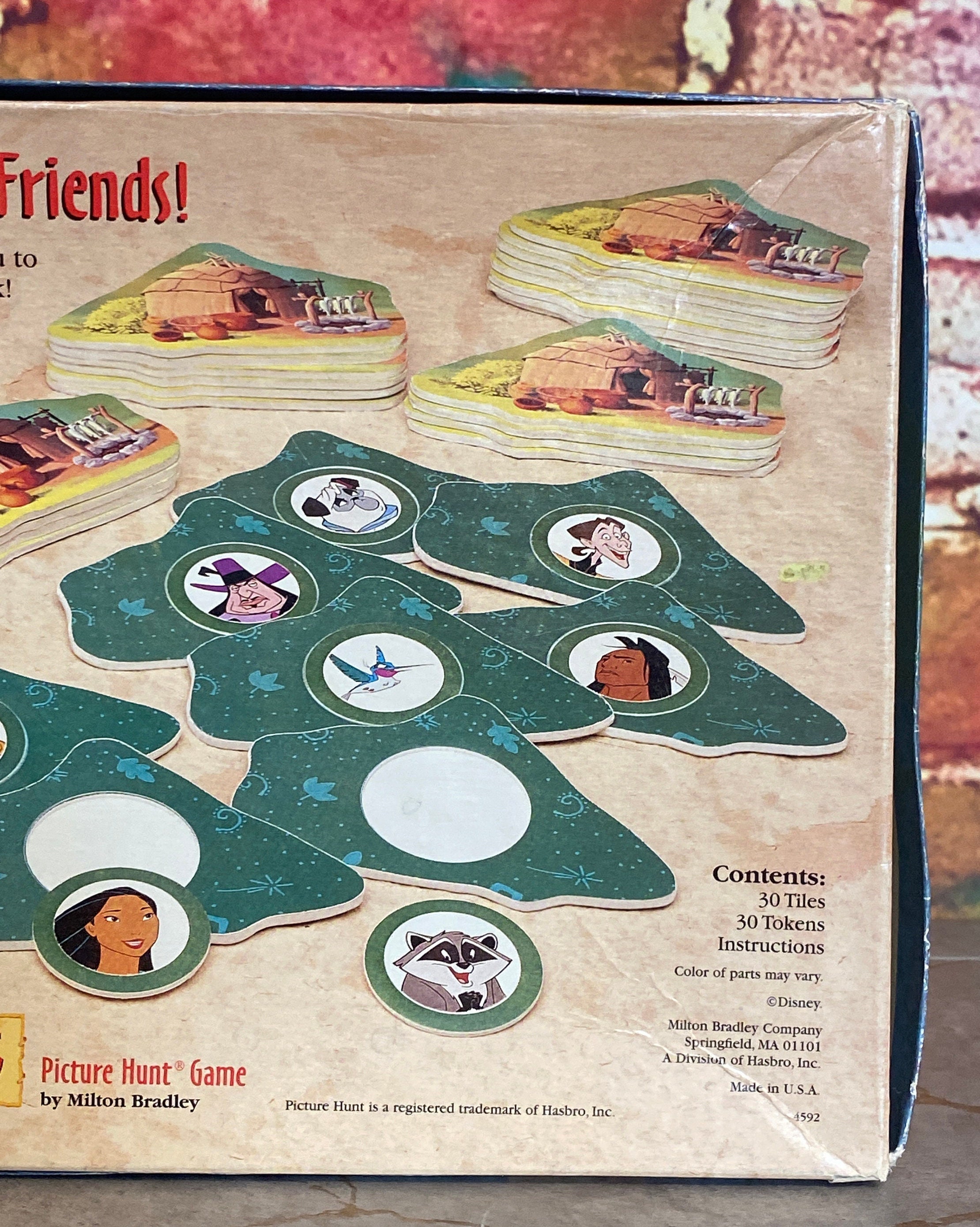 Disney's Pocahontas Picture Hunt Game by Milton Bradley 1994 Ages 3 and ...