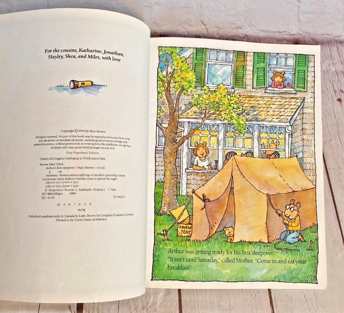 Arthur's First Sleepover by Marc Brown | an Arthur Adventure | by ...