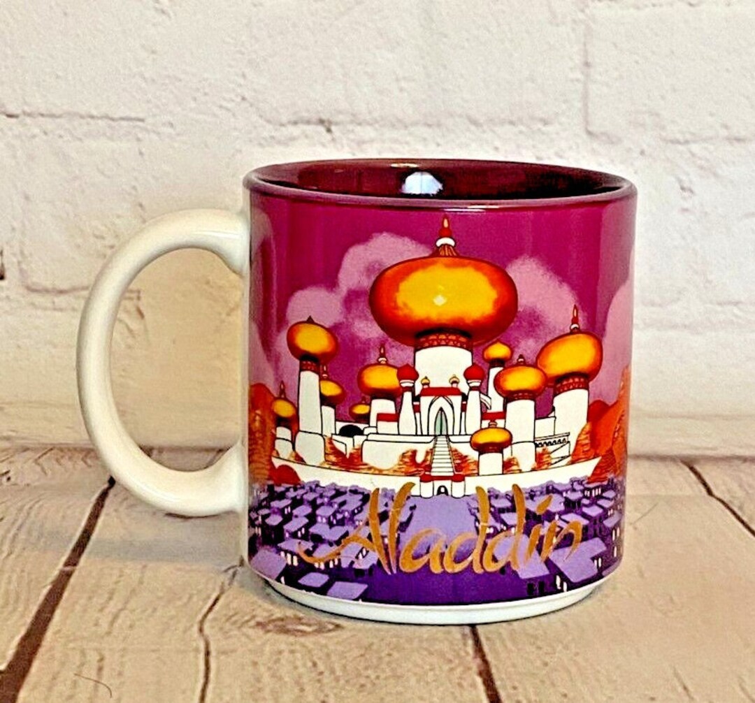 Walt Disney's Aladdin Ceramic Mug by Disney 1990s | Made in Japan | Mug ...