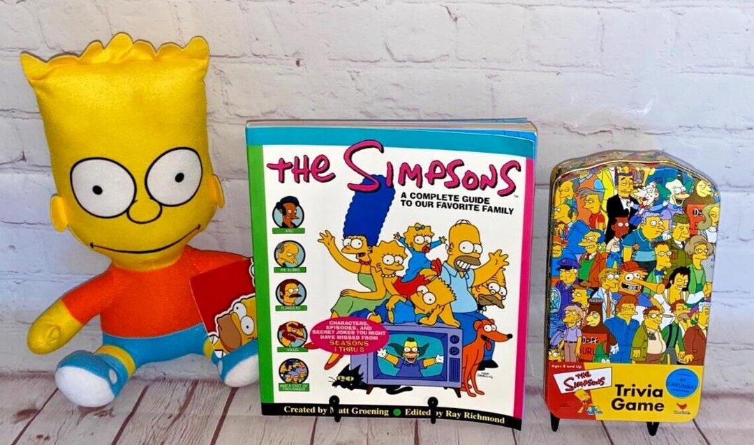 The Simpsons Fan Bundle | Includes Bart Simpson Plush | Simpsons Trivia ...