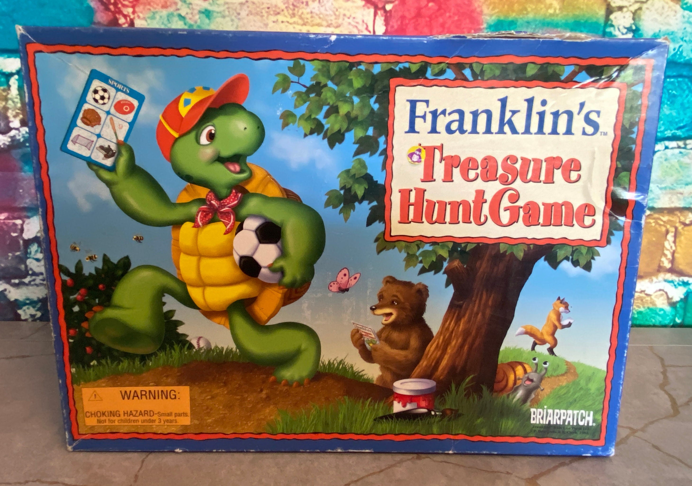 Franklin's Treasure Hunt Game by Briarpatch 1986 | for 2 to 4 Players ...
