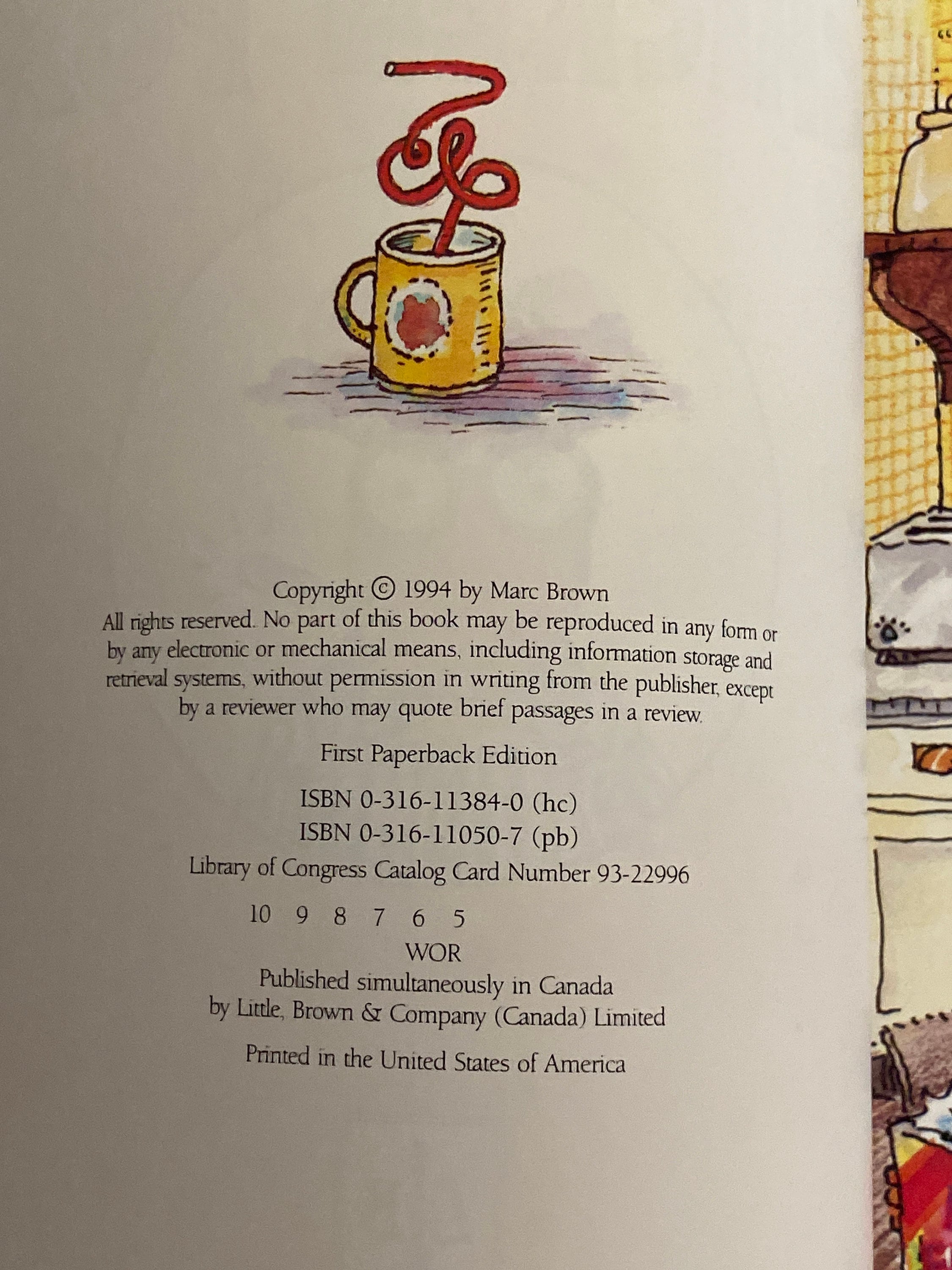 Arthur's Chicken Pox by Marc Brown 1994 Children's Softcover Book ...