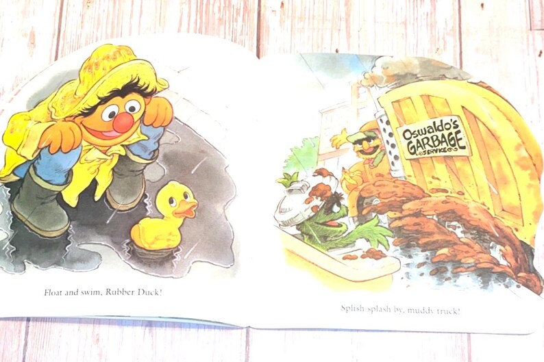 Sesame Street "splish Splashy Day" Children's Book by Liza Alexander ...