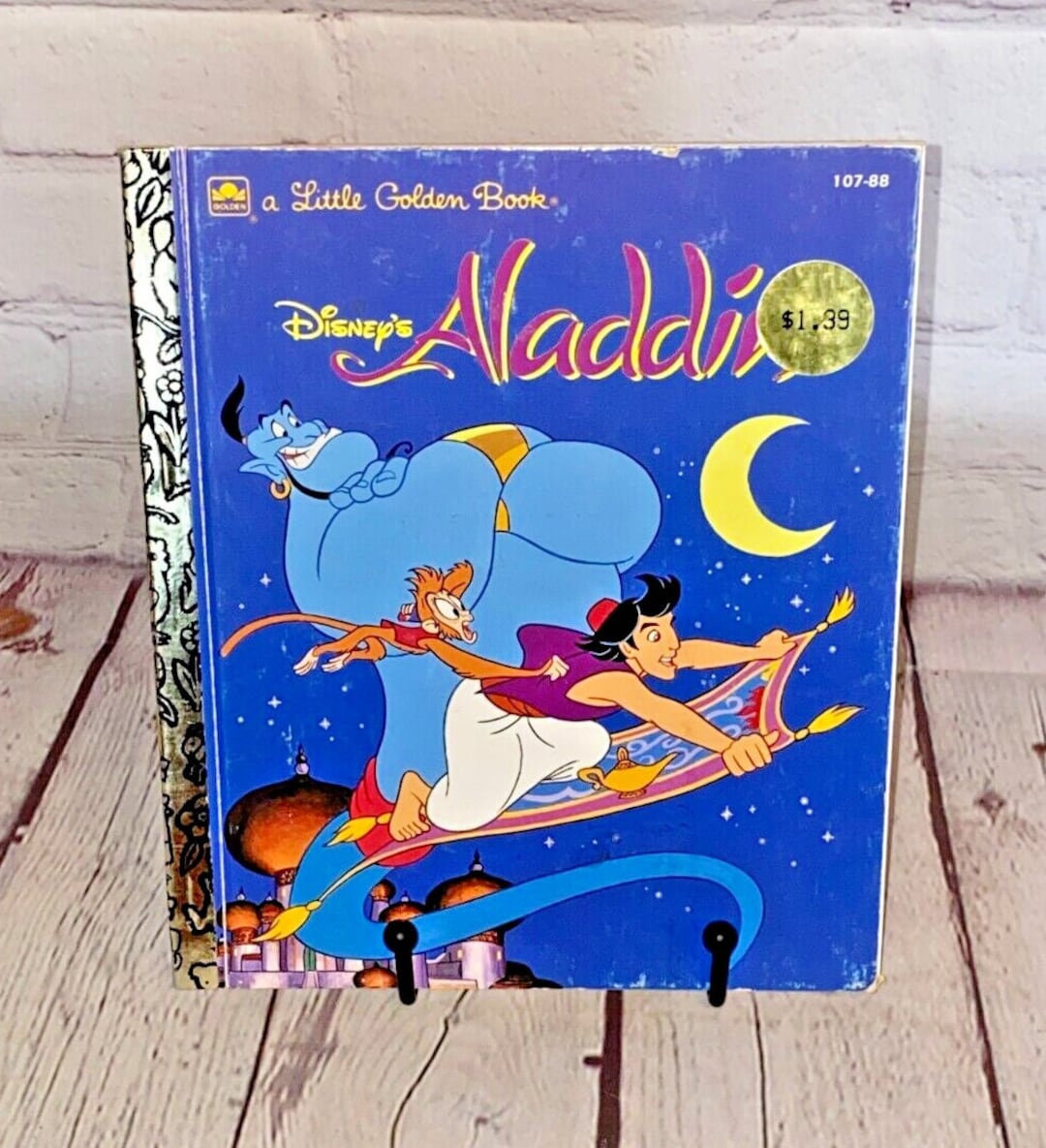 Disney's Aladdin Hardcover Book by Golden Books 1993 Adapted by Karen ...