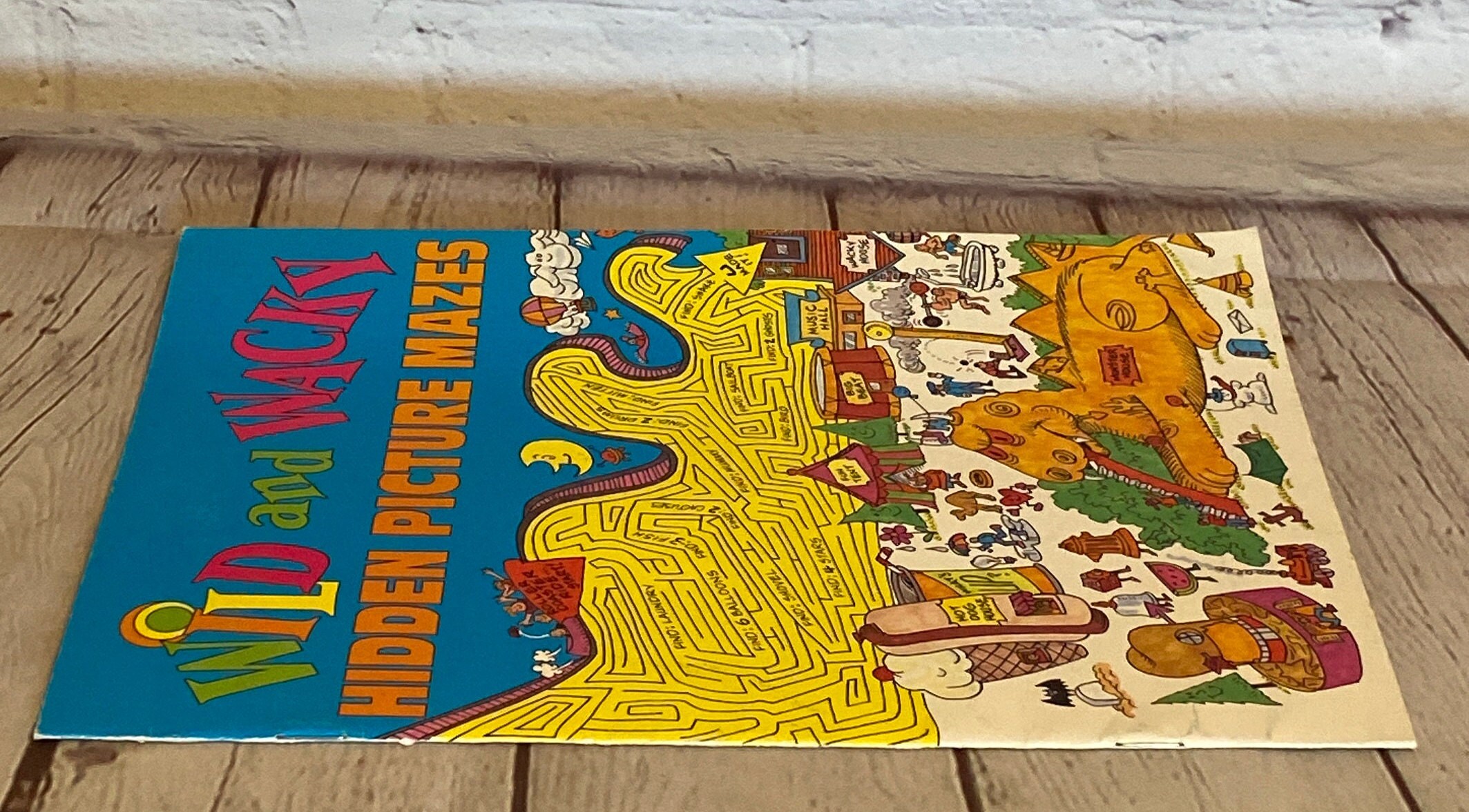 Wild and Wacky Hidden Picture Mazes by Kids Books Inc 1994 - Etsy