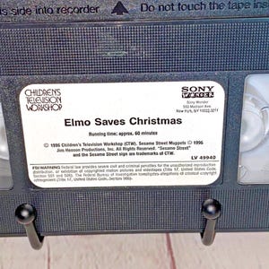 CTW Sesame Street "elmo Save Christmas" VHS by Sony Wonder 1996 | Not ...