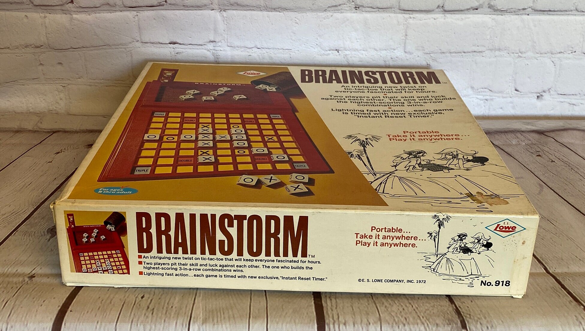 Vintage Brainstorm Game | Lowe Company, 1972 Tic-tac-toe Twist - Etsy
