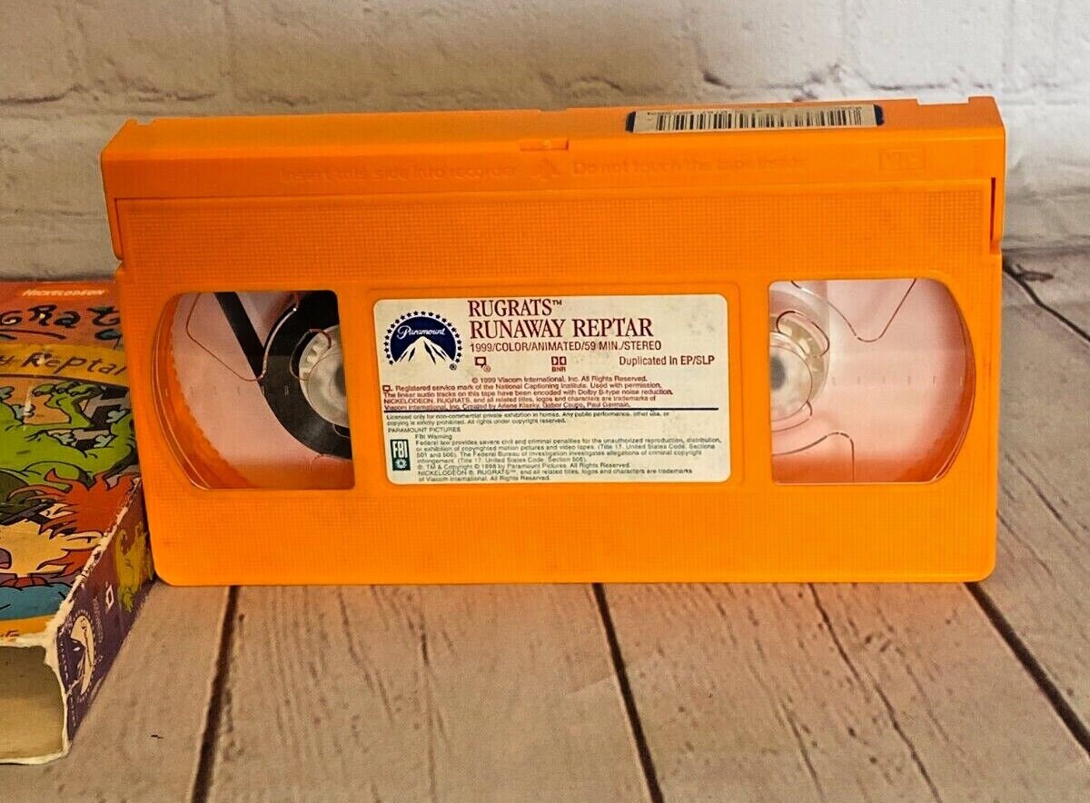 Nickelodeon Rugrats runaway Reptar VHS by Paramount 1999 Not Rated ...