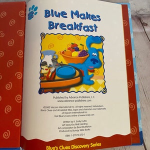 Blue's Clues Discovery Series blue Makes Breakfast by Emily Hutta ...