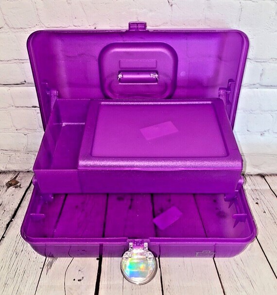 Caboodles "Style Your Own" Tiered Purple Organizer | … - Gem
