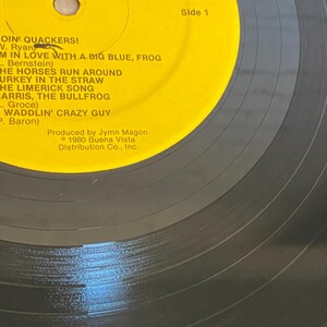 Disney's "goin' Quackers!" Vinyl Record Starring Donald Duck by ...