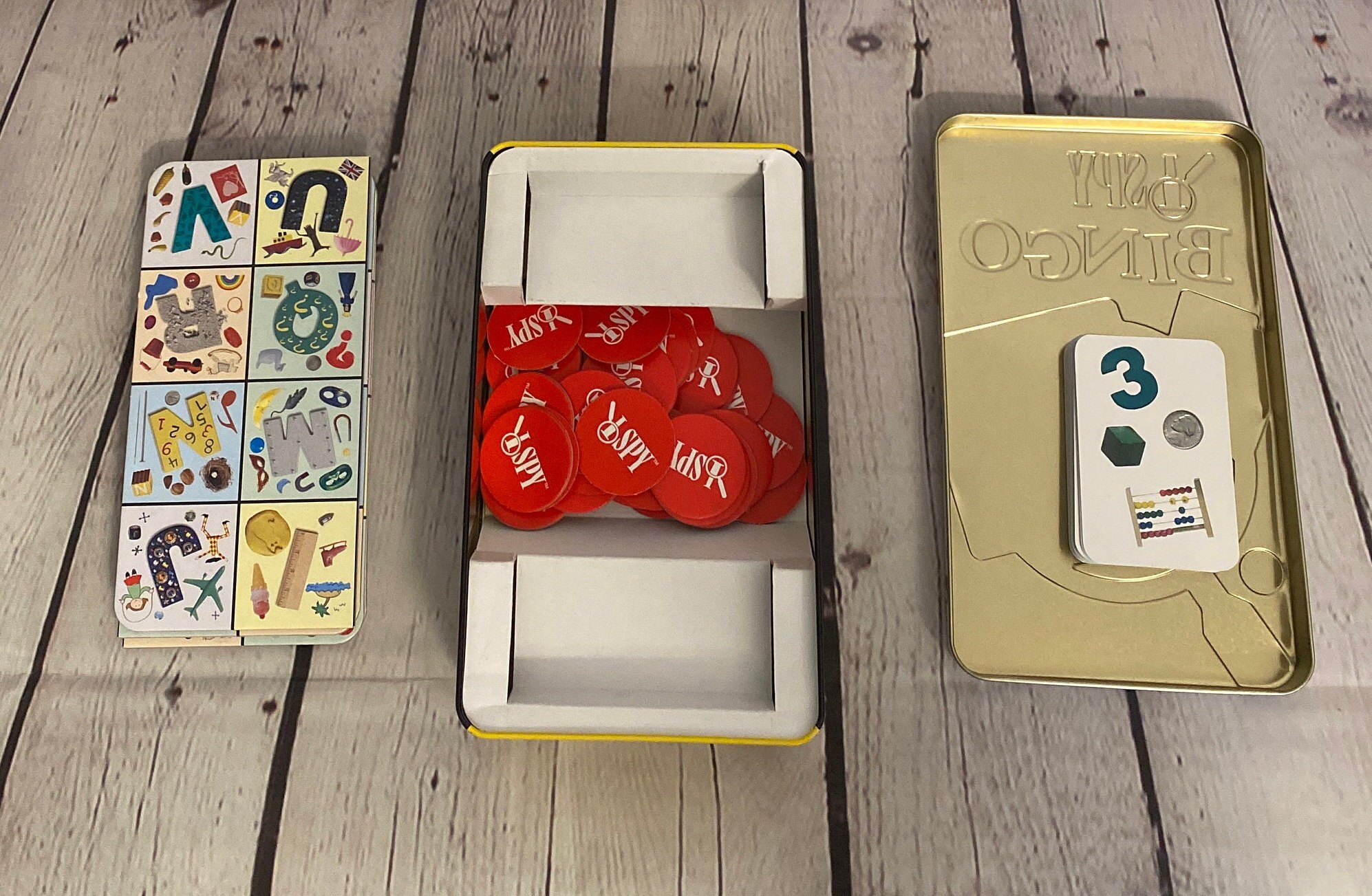 I Spy Bingo Game by Briarpatch 2003 in Tin Container for Ages 4 and up ...