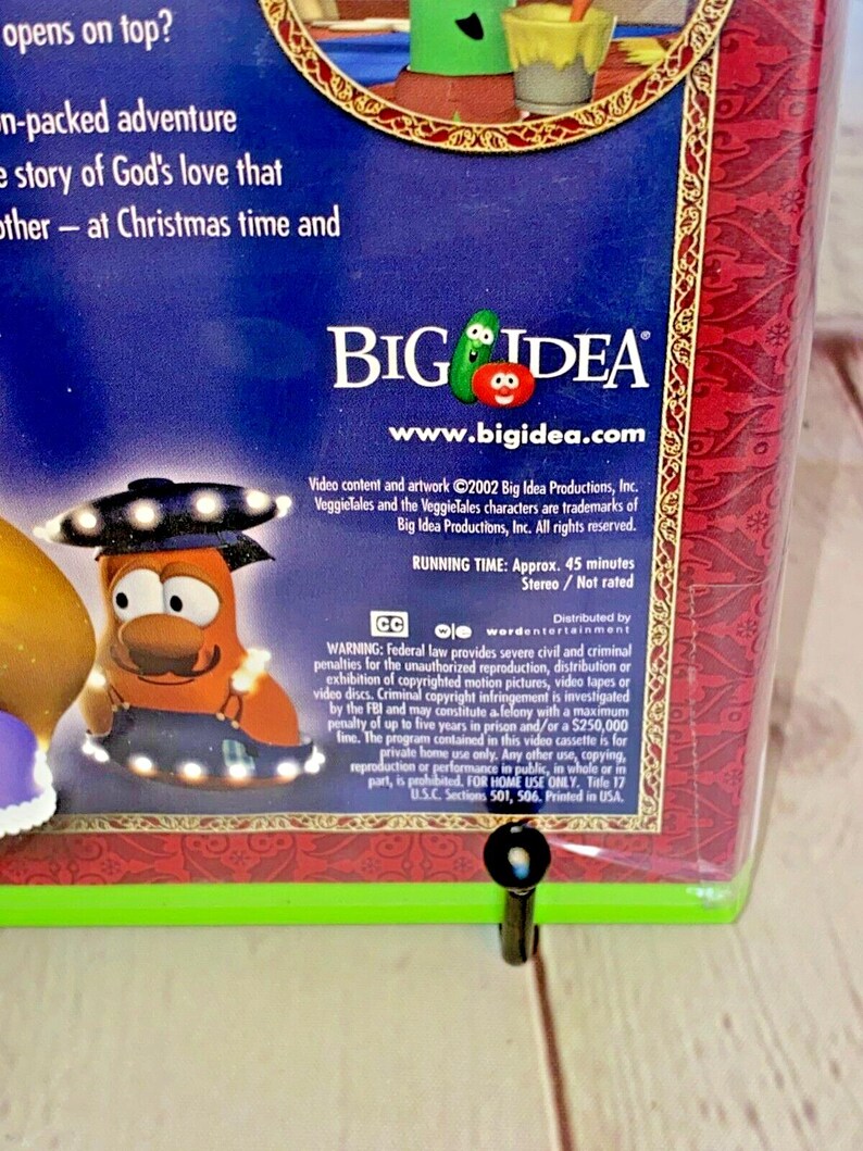 Big Idea's Veggietales "the Star of Christmas" VHS by Big Idea 2002 ...