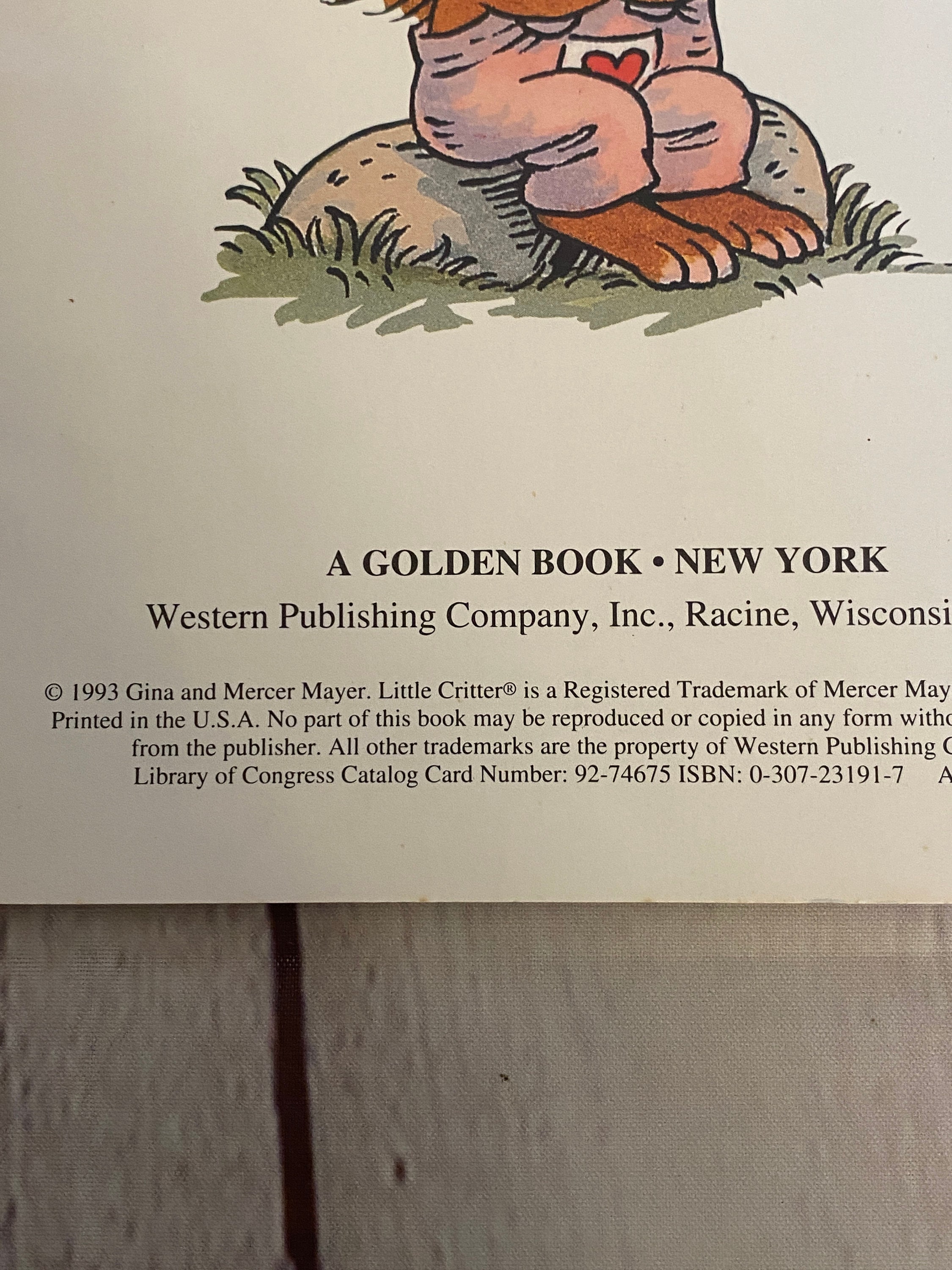 Mercer Mayer's just Too Little by Gina and Mercer Mayer Little Critter ...